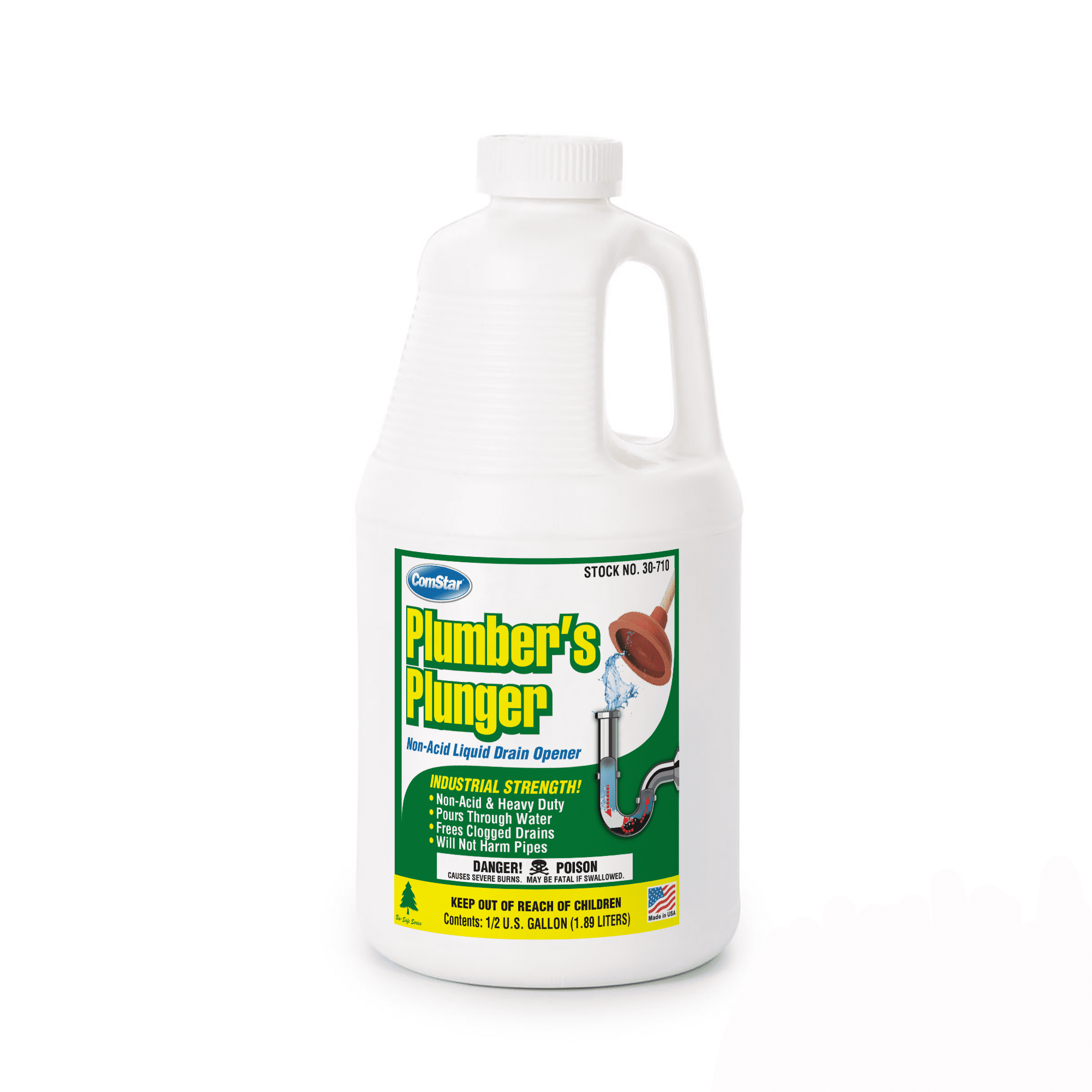 ComStar Plumber’s Plunger, Liquid Drain Opener, Frees Clogged Drains ...