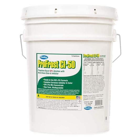 ComStar ProFrost CI-50, Propylene Glycol Heat Transfer Fluid Anti ...