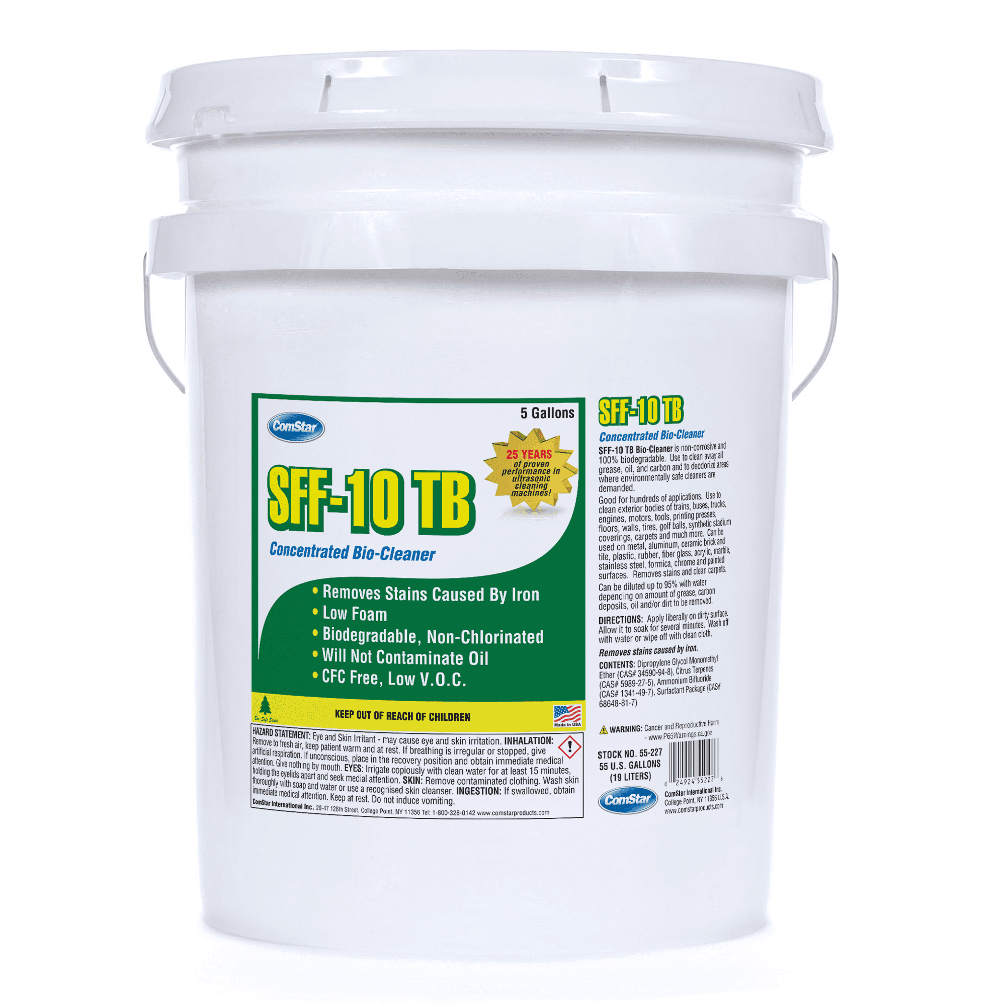 ComStar SFF-10 TB, Heavy-Duty, Exterior Train, Bus Body Cleaner & Iron ...