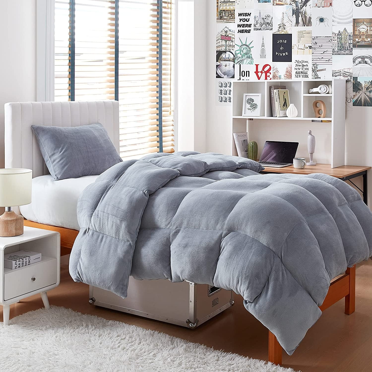 Coma Inducer Boi He Thick® - ® Oversized Comforter Set - Silver Gray ...
