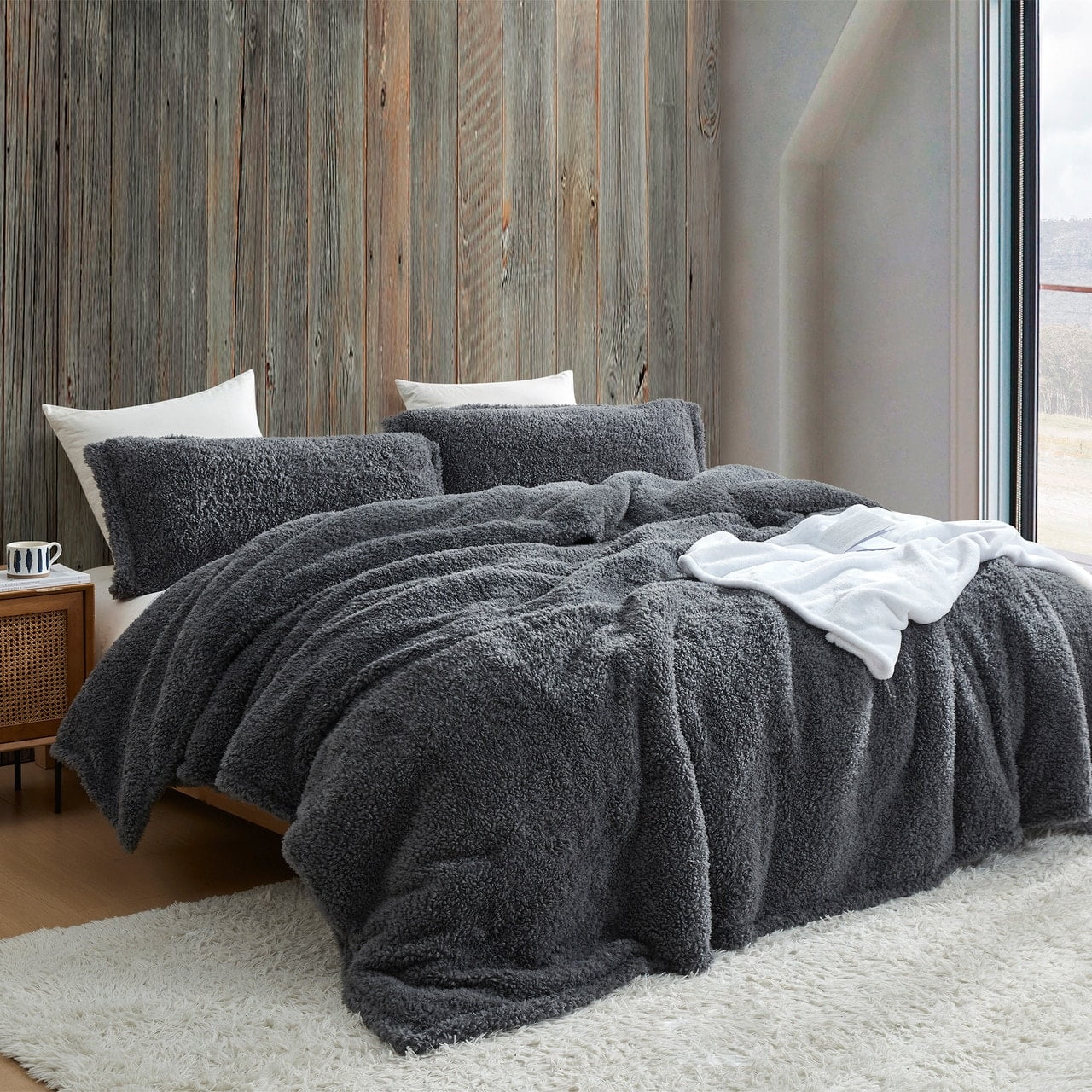 Coma Inducer Pumi - ® Oversized Comforter Set - Dark Gray Oversized ...