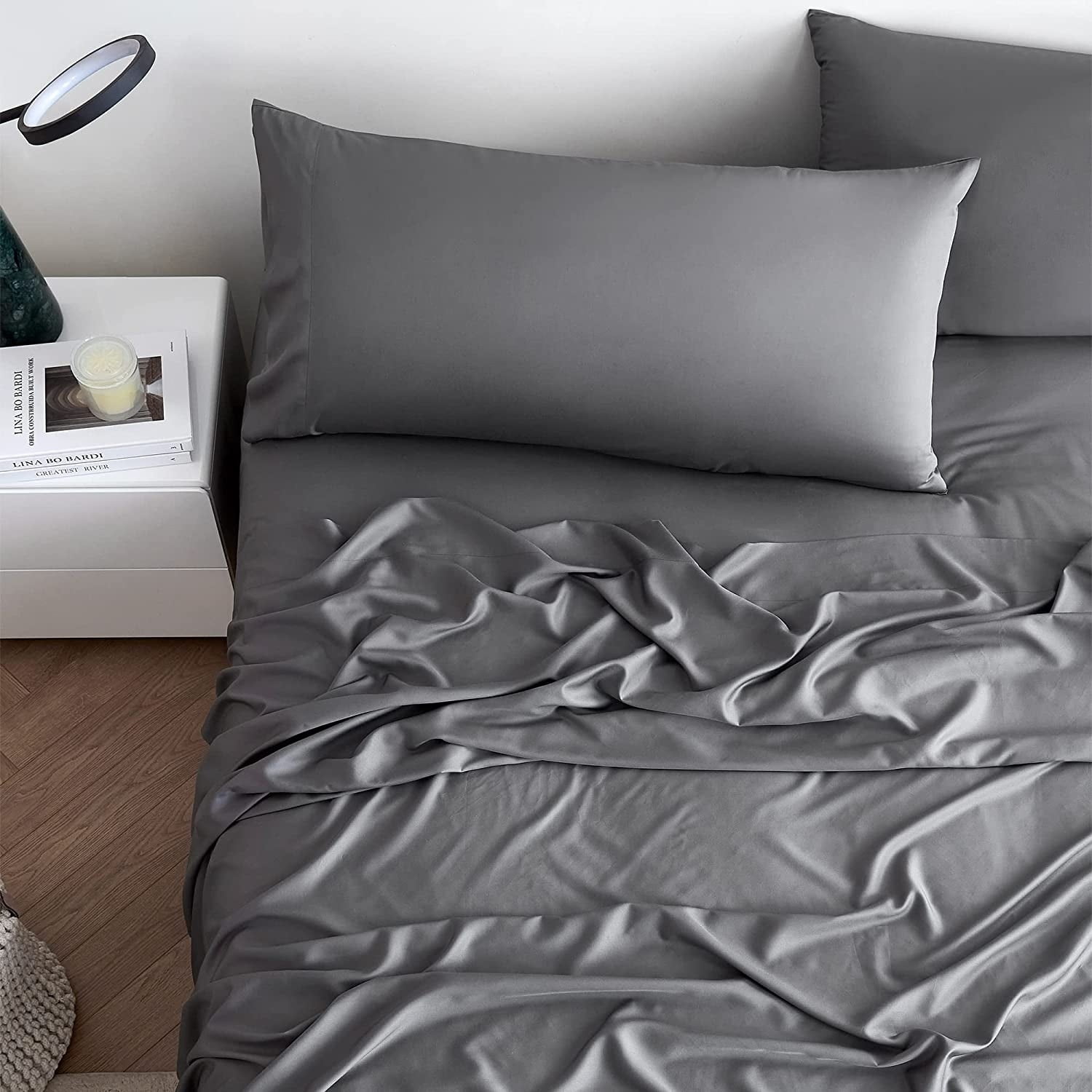 Coma Inducer Snorze® Cloud Sheet Set - ® Ultra Cozy - Charcoal Alaskan ...