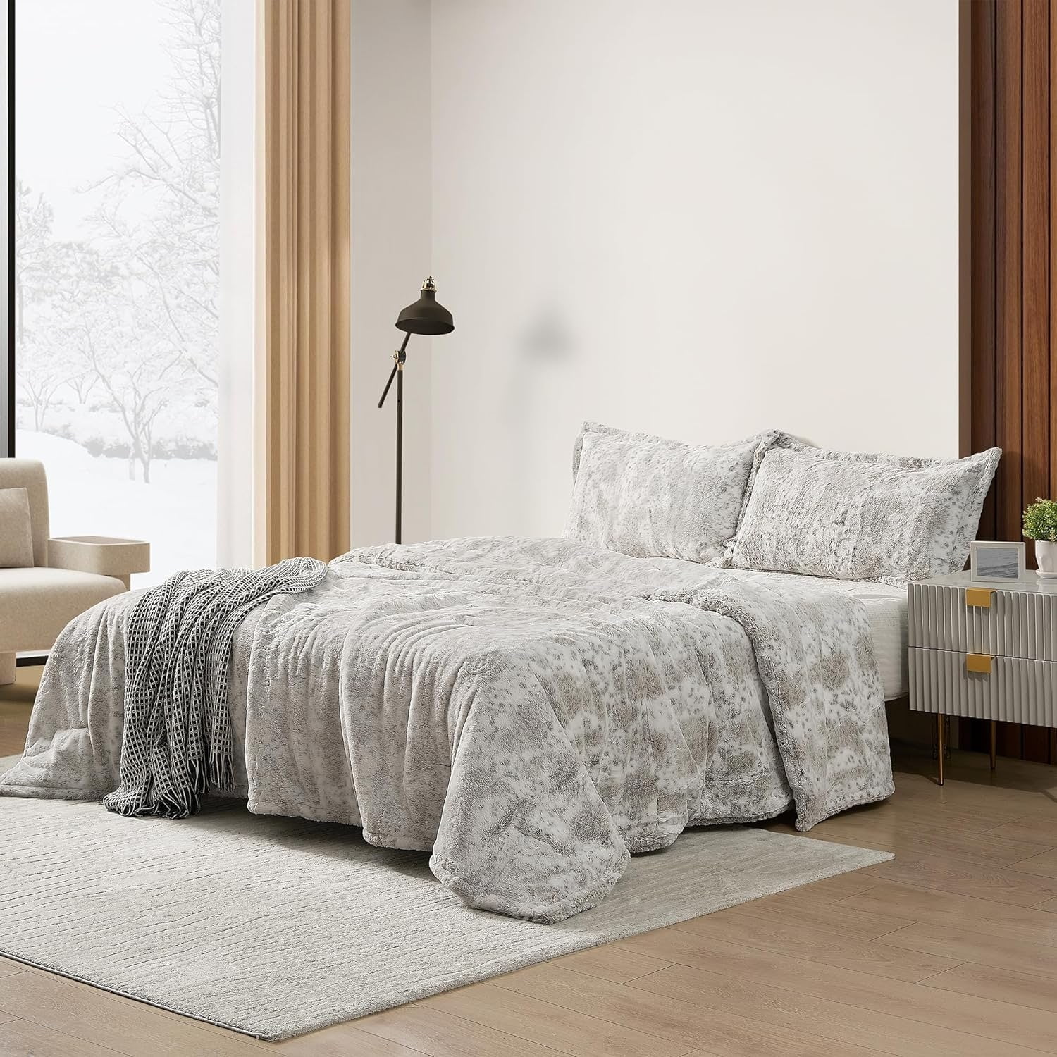 Coma Inducer Snow Lynx - ® Oversized Comforter Set King - Walmart.com