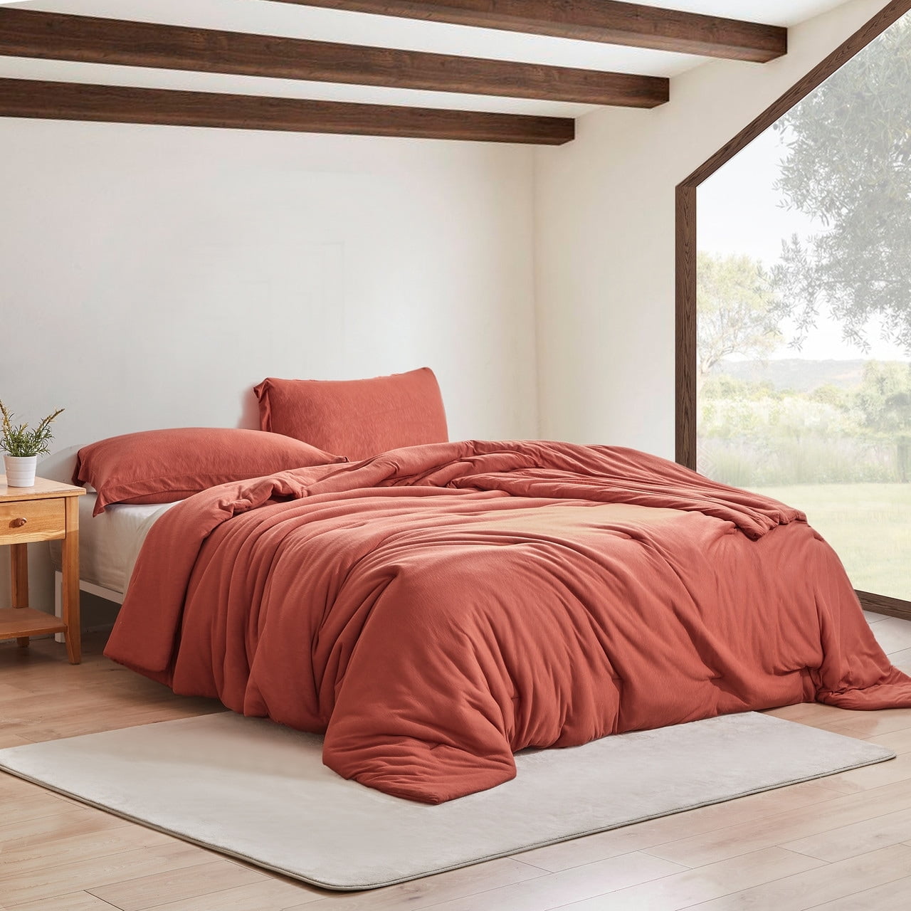 Coma Inducer We Be Slubbin - ® Oversized Comforter Set - Rust Red Queen - Walmart.com