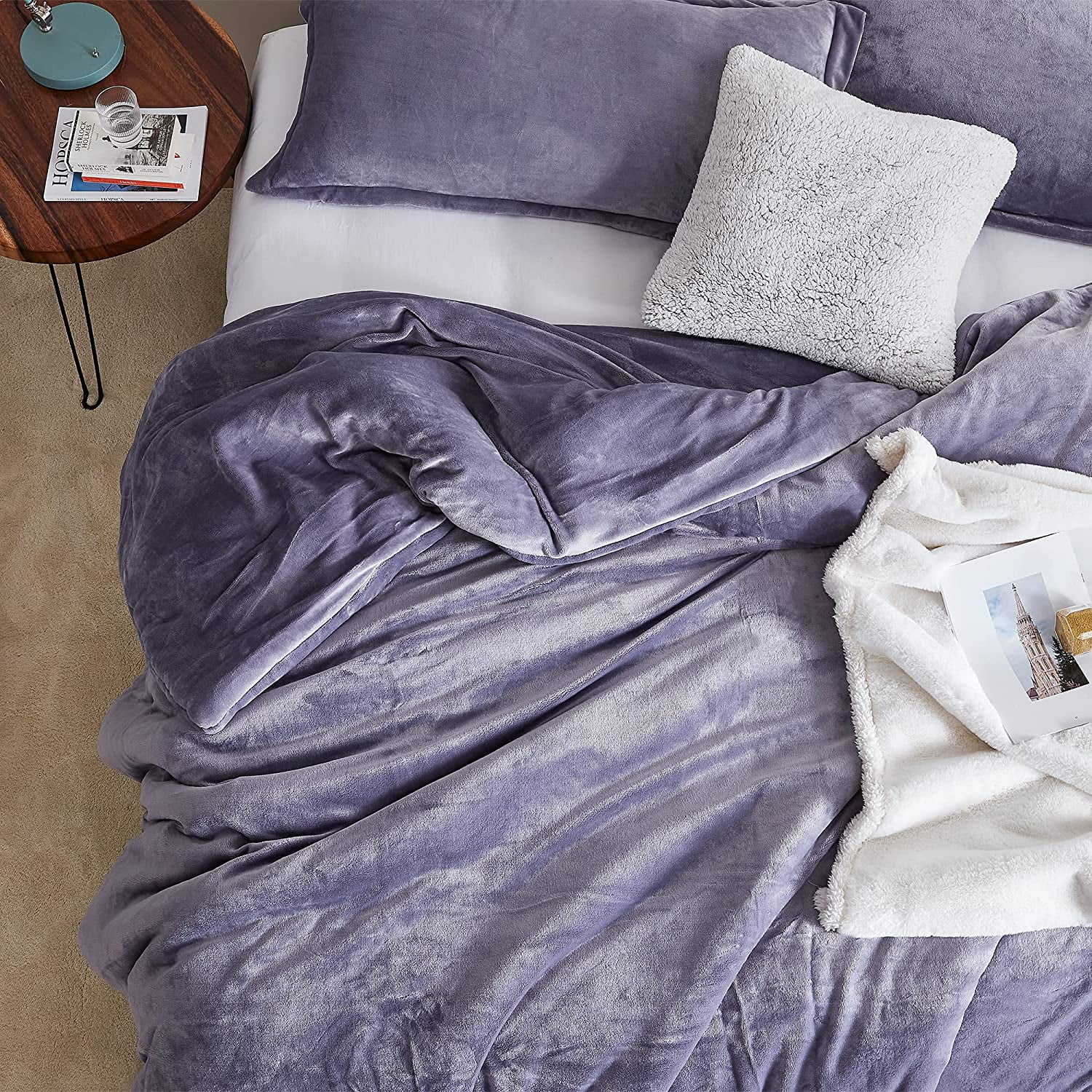 Coma Oversized Queen Comforter Set - The Original Plush - Lavender Dusk ...