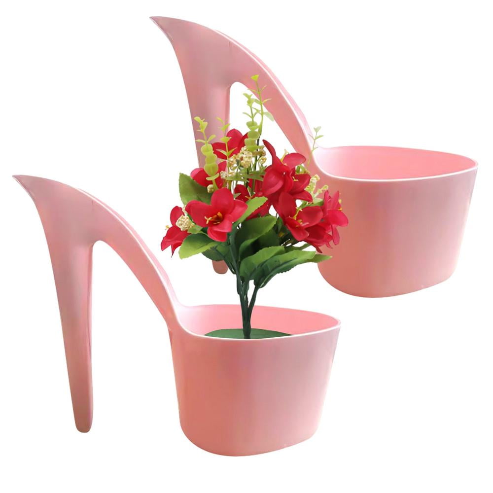 Comaie Cute Plant Pots High Heel Shaped Flower Pot Decorative Lady Shoe ...