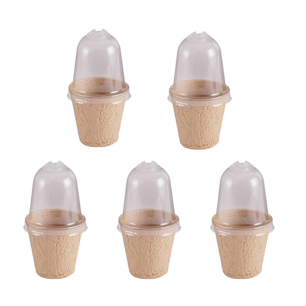 Comaie Starter Pots for Planting 5Pcs Seeds Starter with Humidity Domes ...