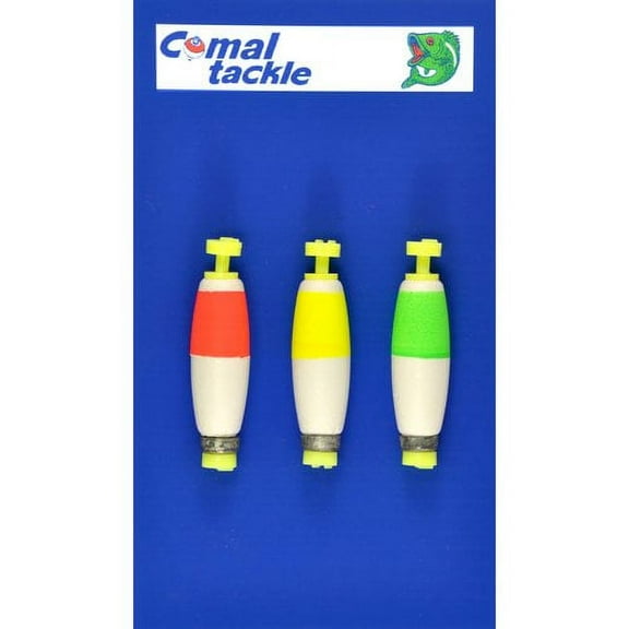 Comal Tackle Foam Snap-On Fishing Bobber Float Assortment 8 pc Bag ...