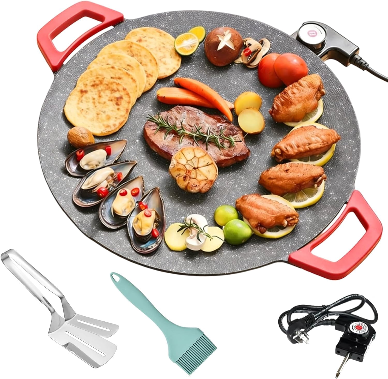 Comal Electrico Para Tortillas, Non-Stick Electric Indoor Grill Pan ...
