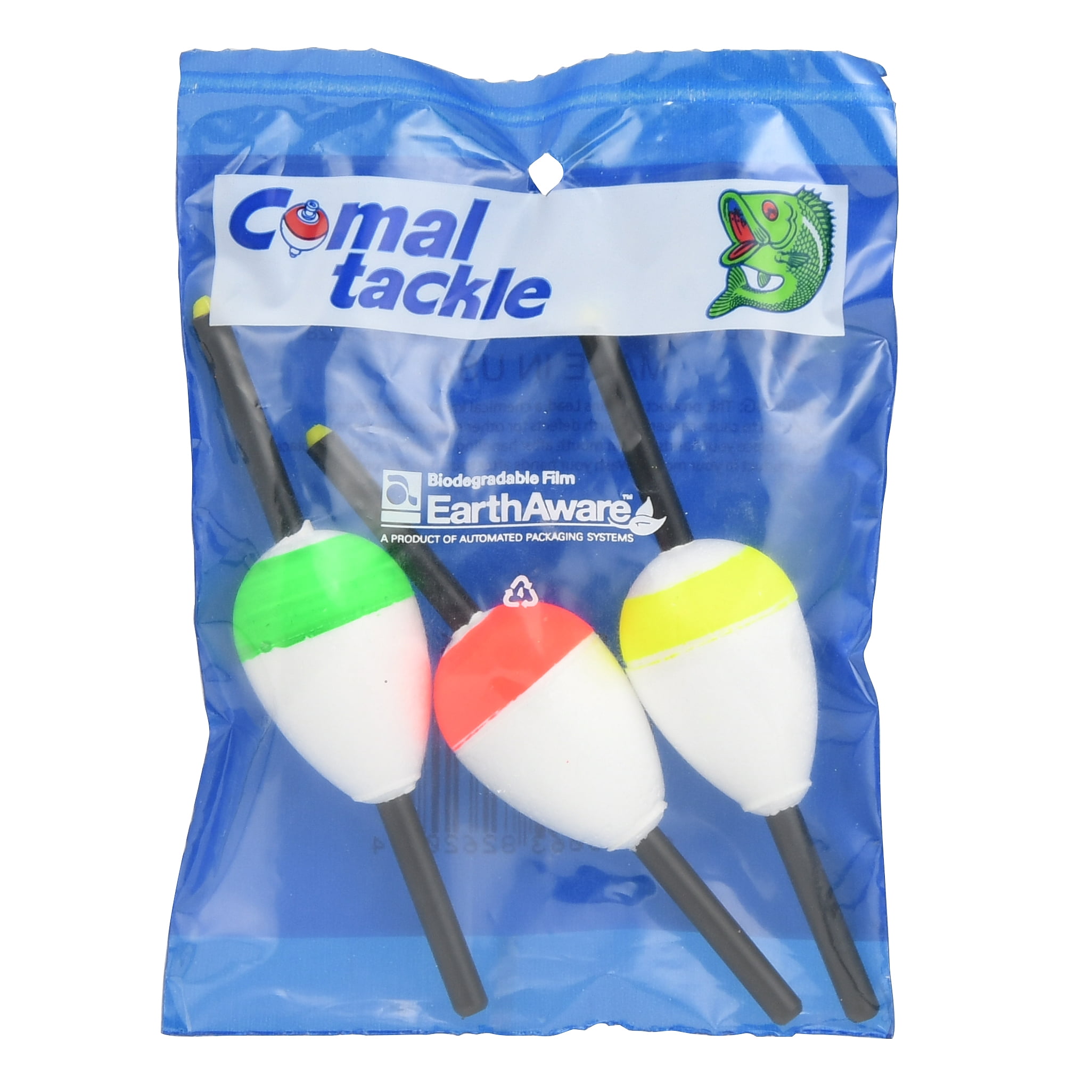 Comal 1.5" Pear Slip Stick Float Assortment 3 Pack Fishing Lures ...
