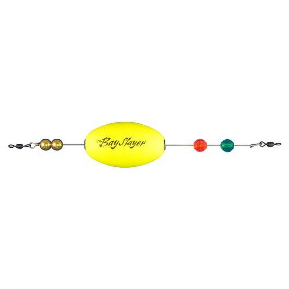 Comal Tackle The Bay Slayer 2.5" Weighted Oval Popper Float, Yellow ...