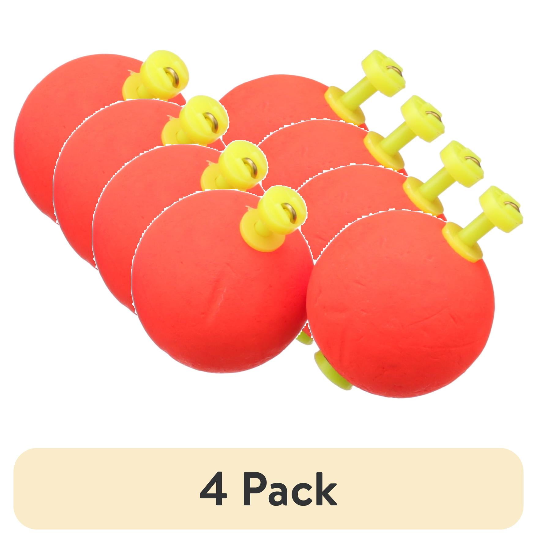 (4 pack) Comal Weighted Round Snap-On Float, Red - Walmart.com