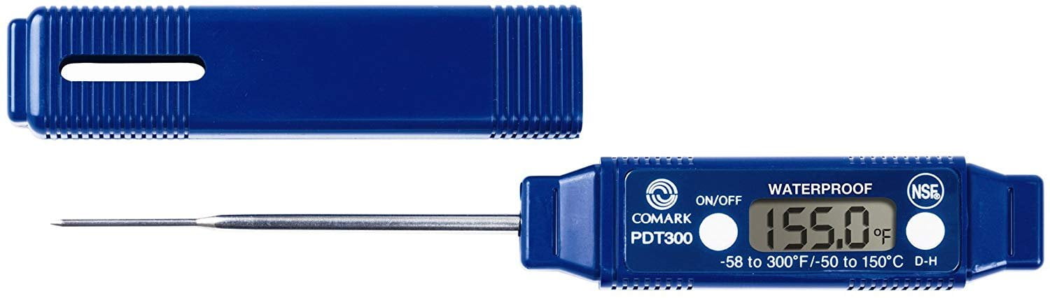 Comark PDT300 Waterproof Pocket Digital Thermometer, Food Probe ...