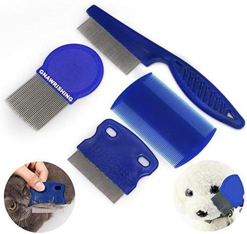 Comb 4 count with High Strength Pet Stain Remover Combs, Pet Comb Set ...