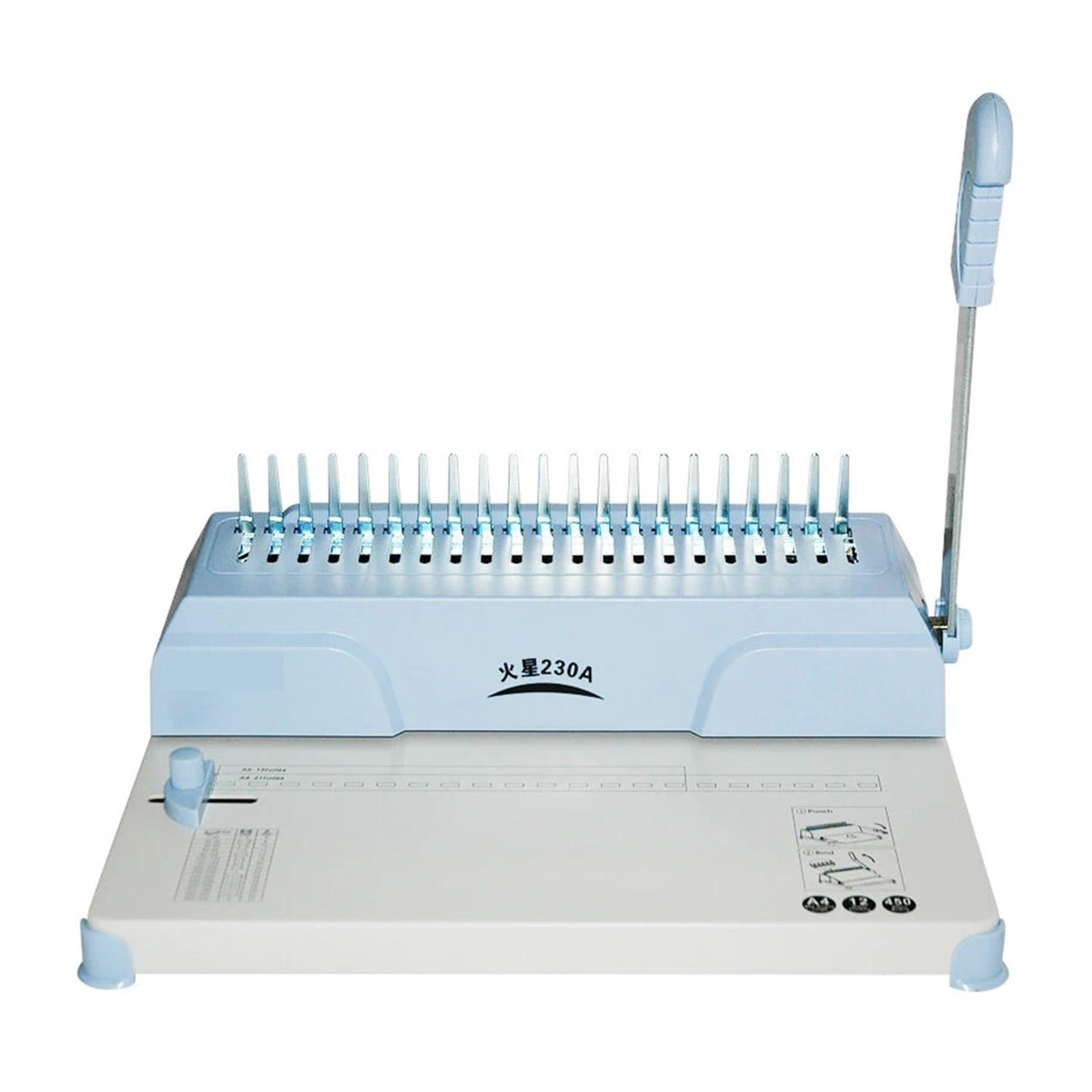 Comb Binding Machine 230A Drilling Machine Rubber Ring Clip Binding ...