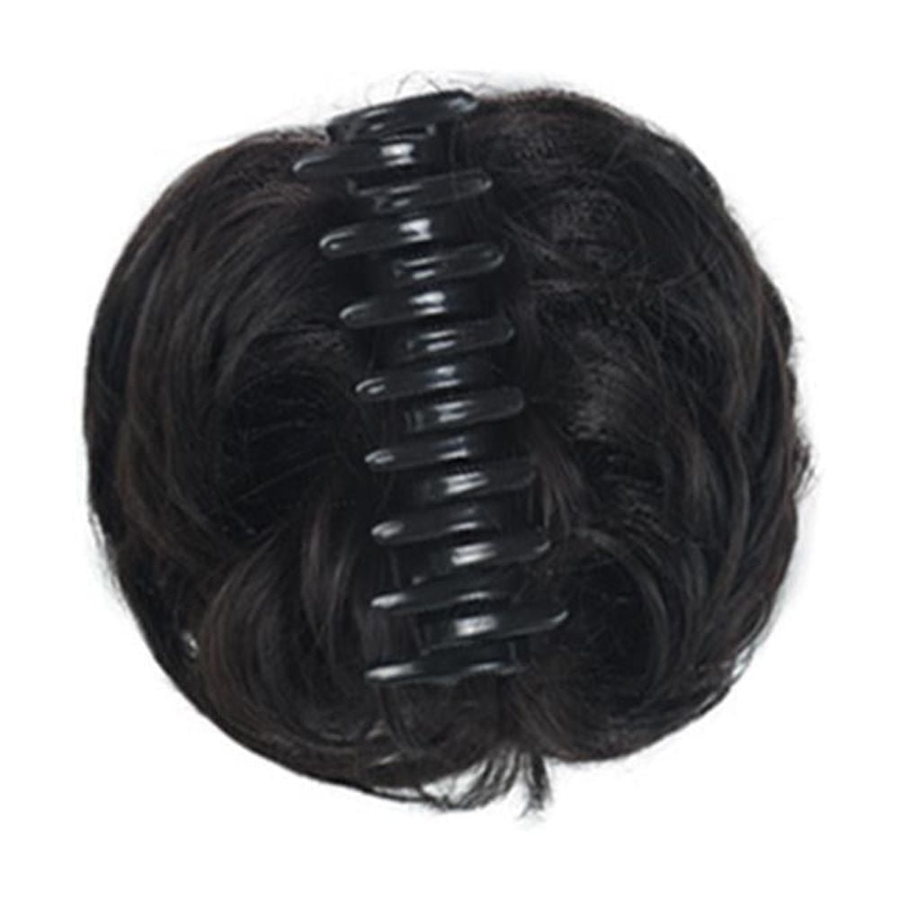 Comb Clip In Hair Extension Curly Chignon Hair Pieces Women Updo Cover ...