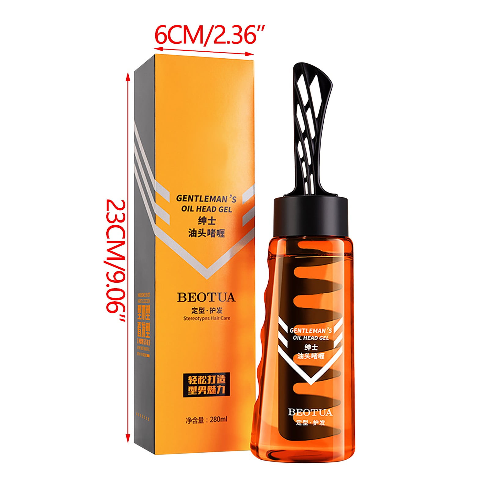 Comb Cool Back Hair Oil Head Styling Gel Cream Refreshing Moisturizing ...