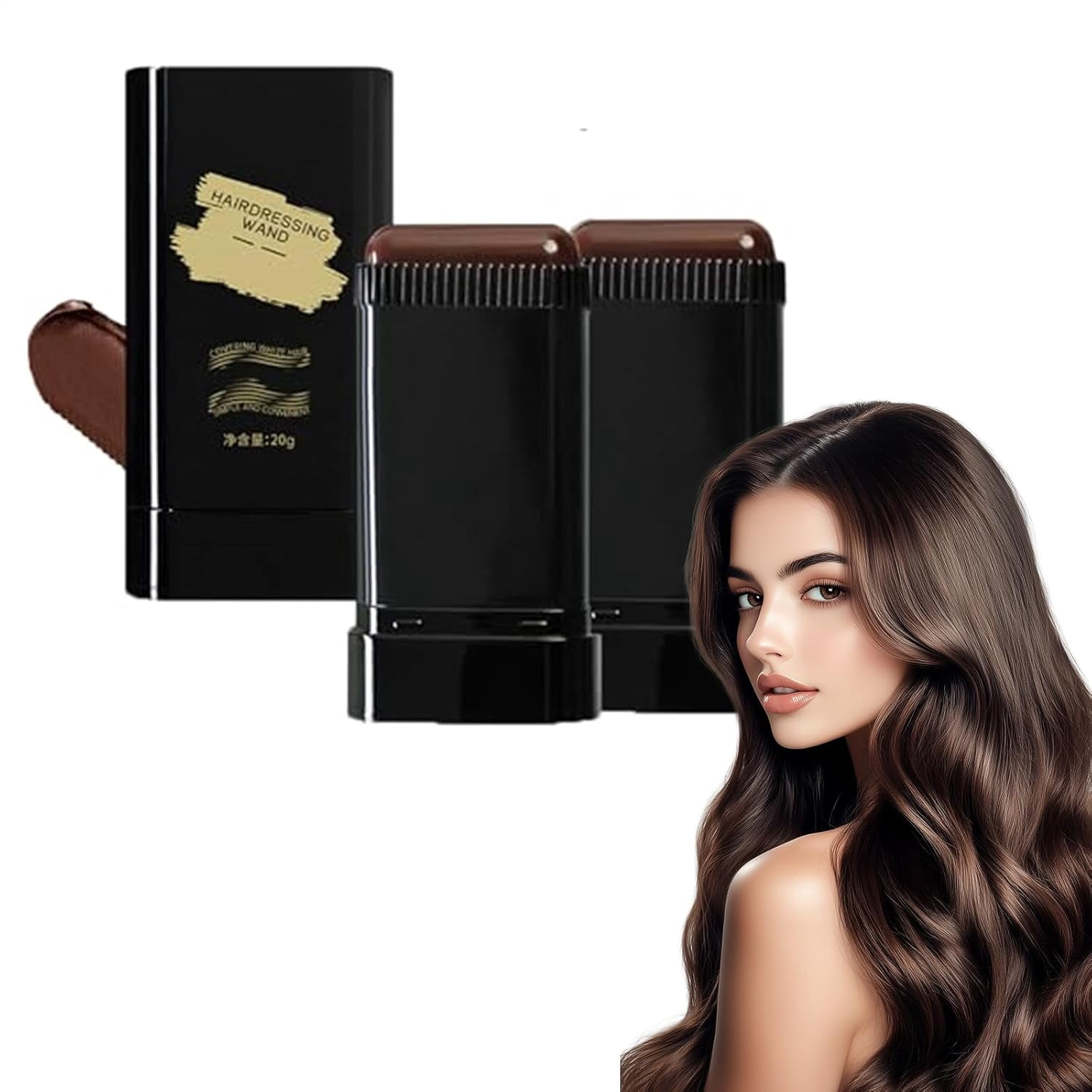Comb Hair Dye, 2 in 1 Waterproof and Sweat-Proof Temporary Root Touch ...