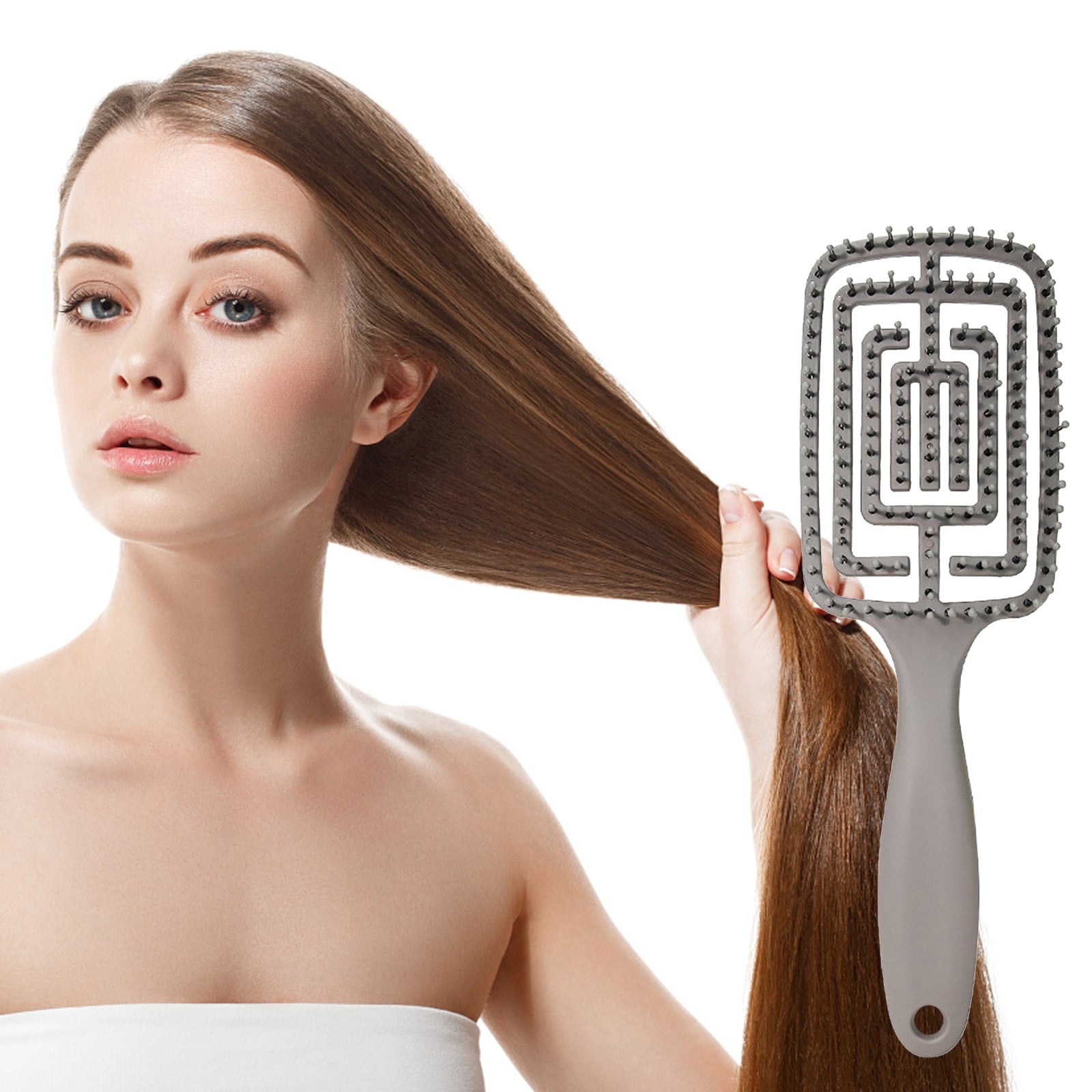 Comb Rib Comb Women's Special Long Hair Hollow Comb Pig Hair Care And ...