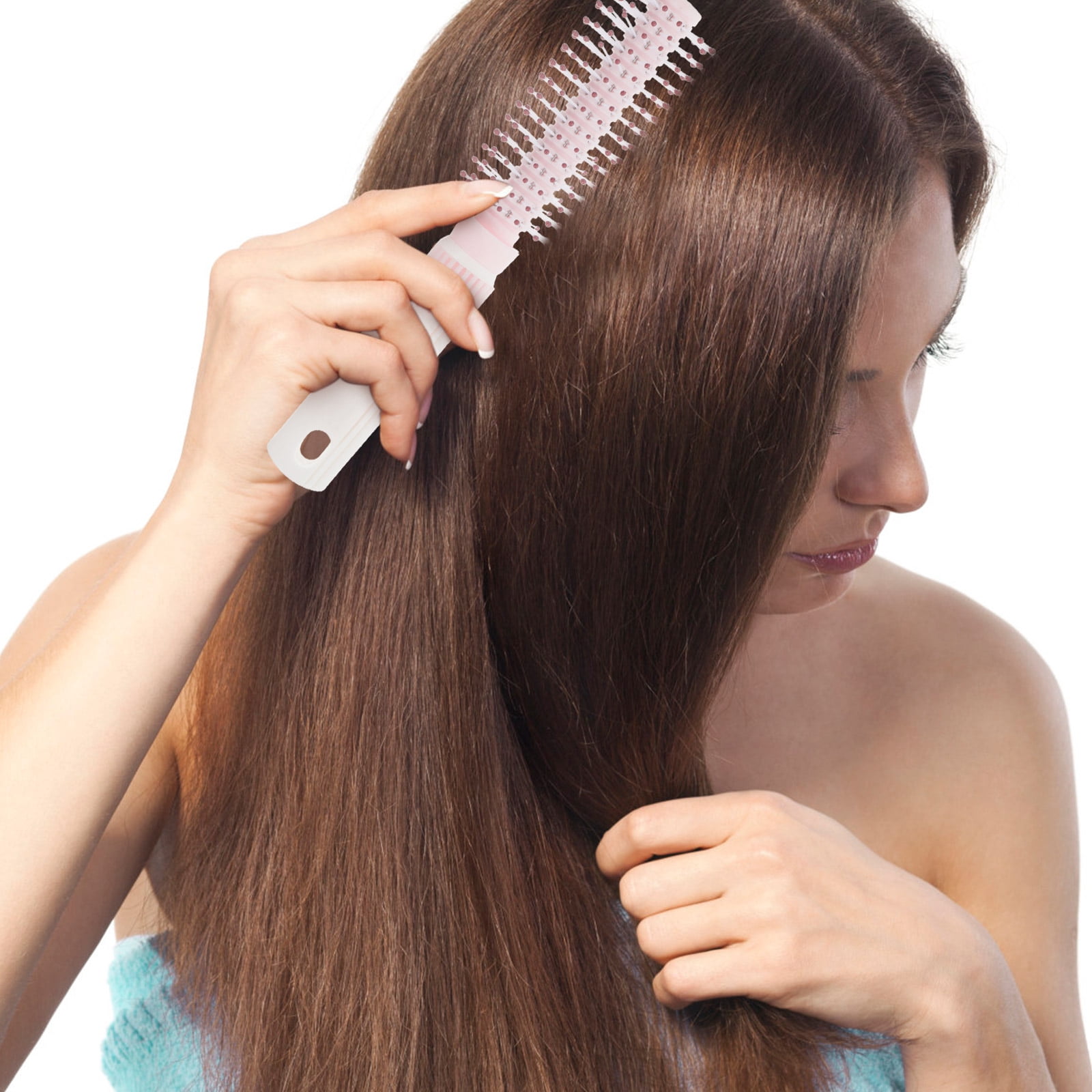 Comb Round Roller Curling with Inner Buckle Hair Salon Household for ...
