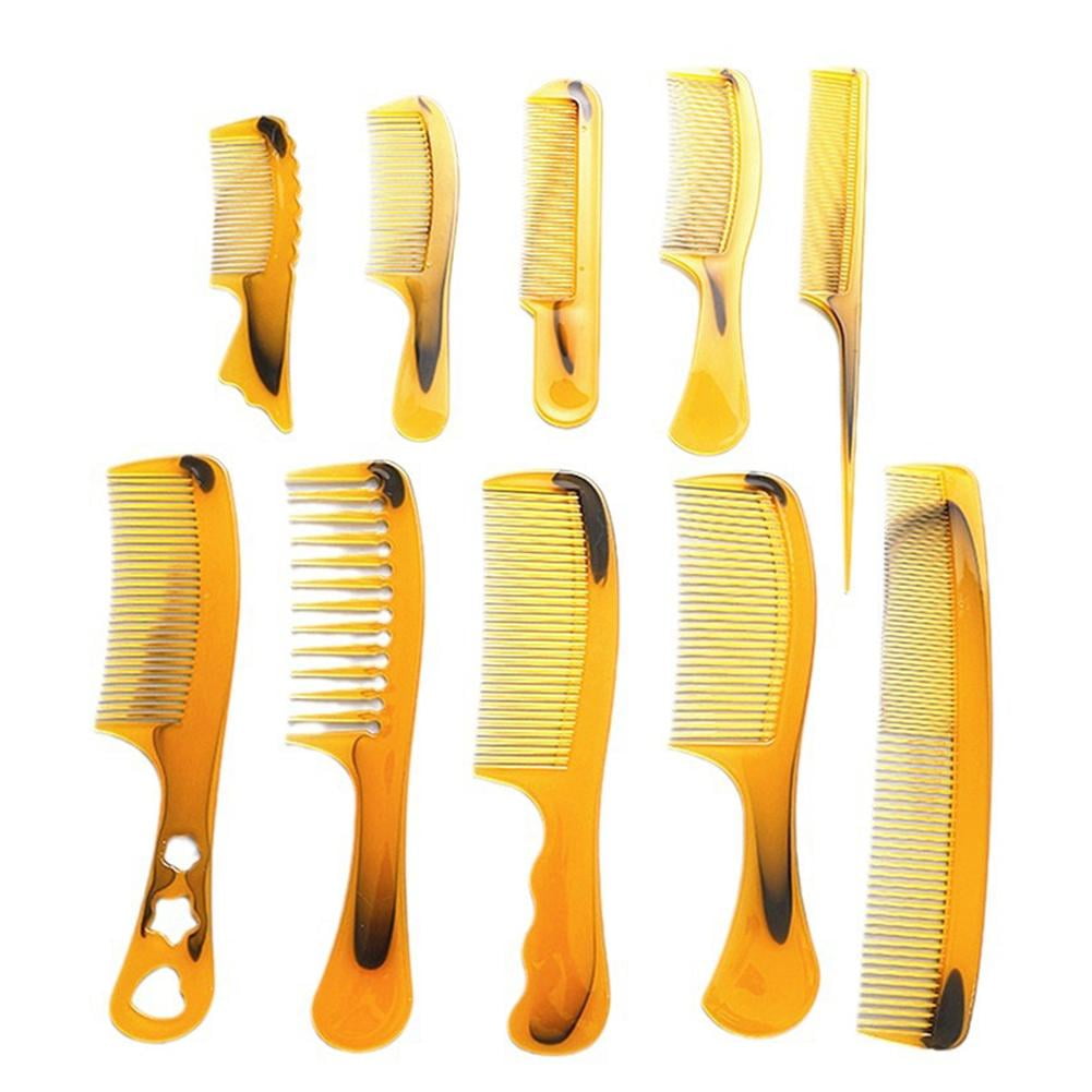 Comb Set Plastic Profional Fine Tooth Cutting Haircut Sn Barber Hairdr∷ ...