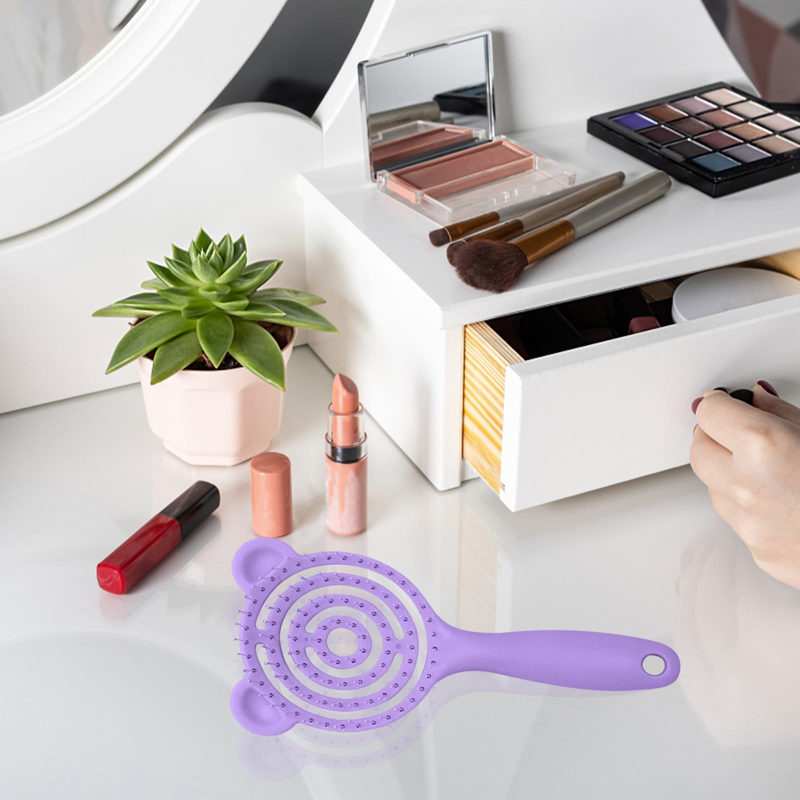 Comb, Vented Hair Brush Comb Anti Static Scalp Massage Combs Styling ...