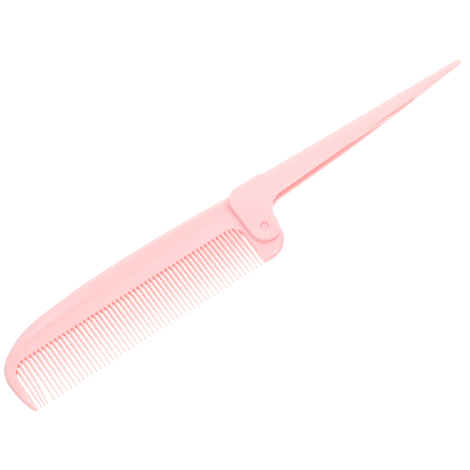 Comb with Parting Tip Rat Tail Combs Travel Detangle Fade Pink ...
