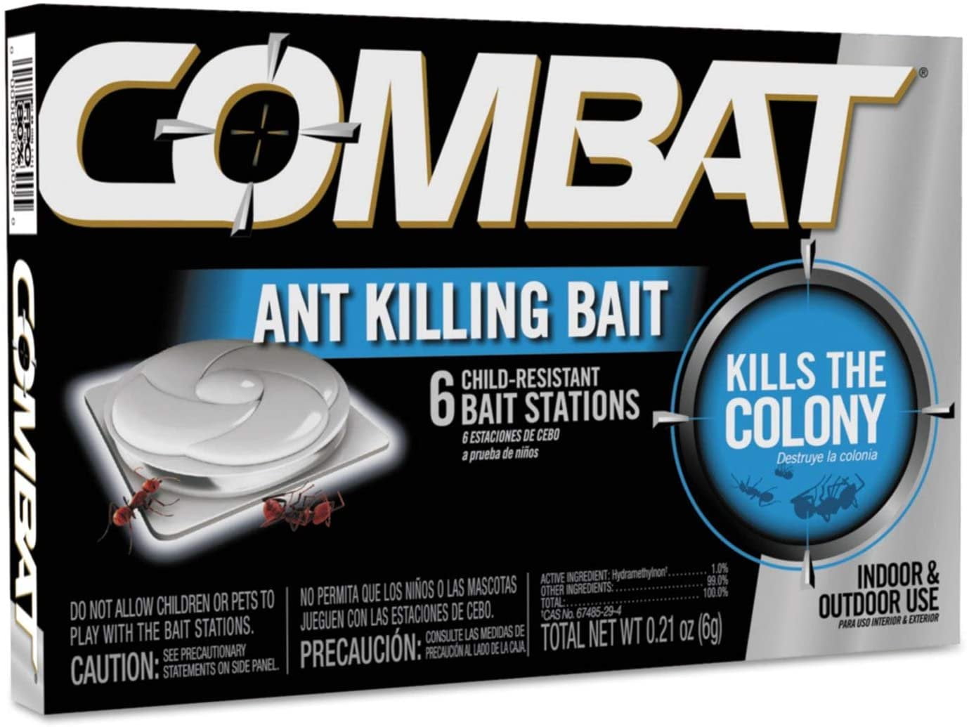 Combat Ant Killer Bait Stations, Powerful Insecticide, Child-Resistant ...