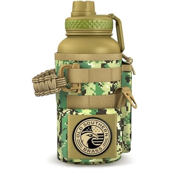 Combat Canteen - 32oz Insulated Water Bottle with Paracord Handle ...