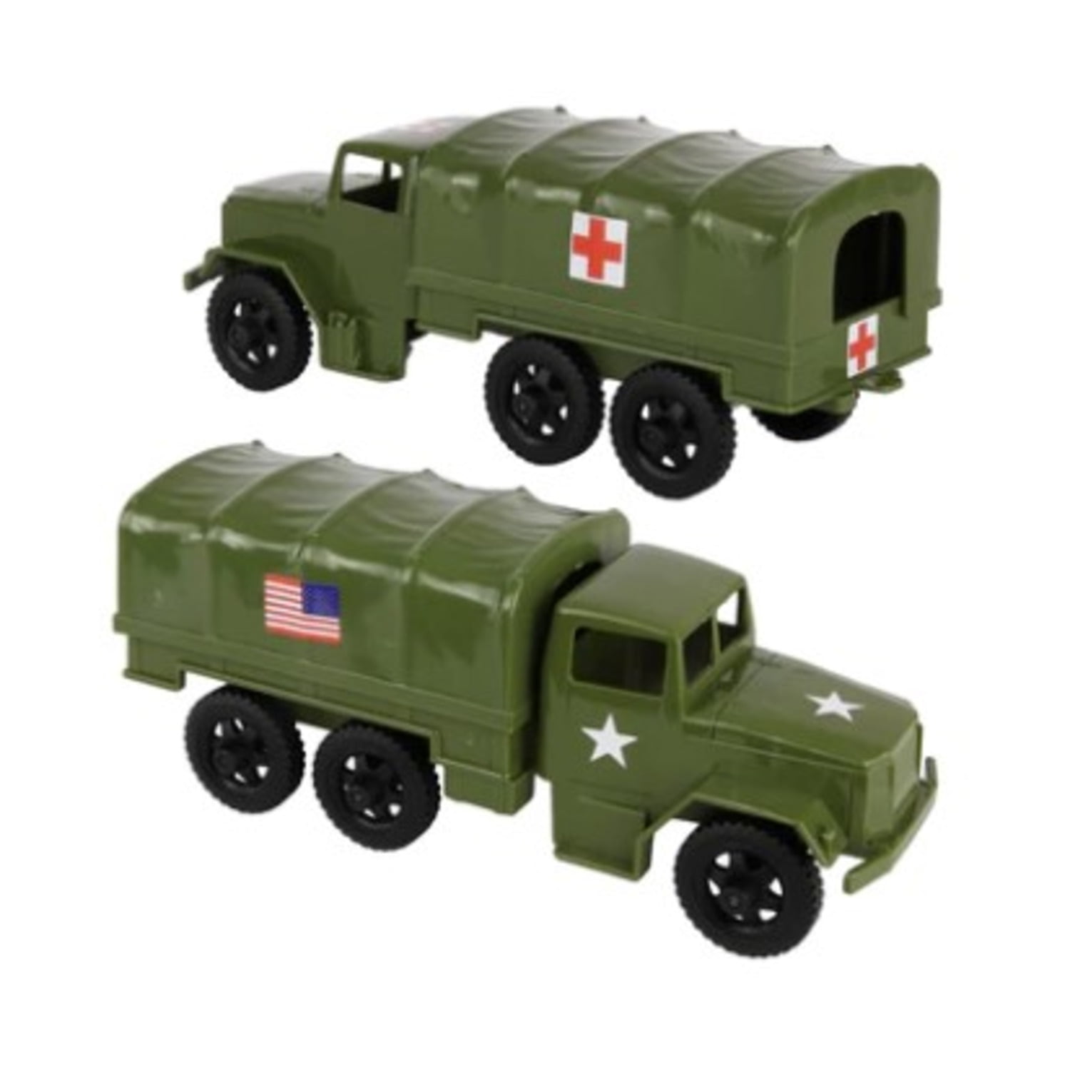 Combat Convoy 2.5 Ton M34 Cargo Trucks - OD Green New - Walmart.com