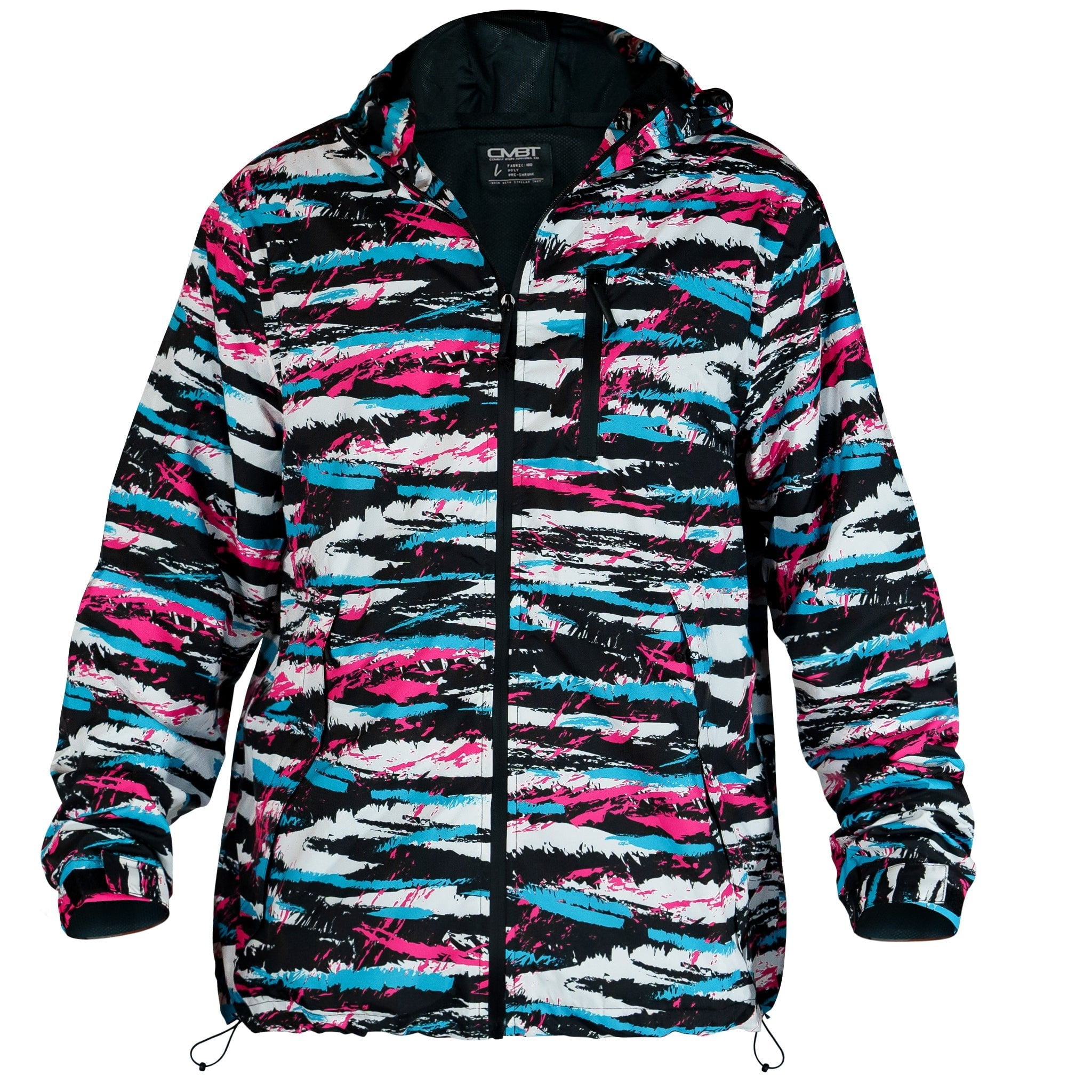 Men's Waterproof Rain Jacket V2 | Full Zip Spring Break Tiger Stripe ...