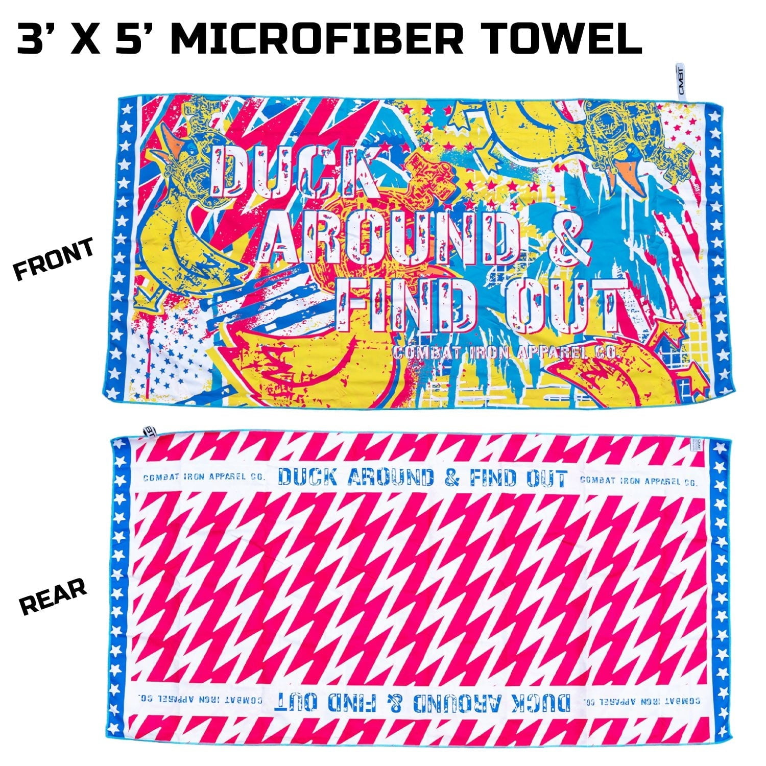 Combat Iron Apparel™ Microfiber Fast Drying Fullsize Towel Duck Around ...