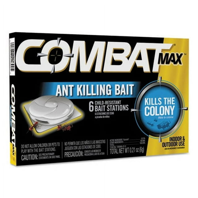 Combat Max Ant Killing Bait Stations, Indoor and Outdoor Use, 6 Count ...