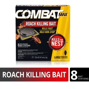 Combat, Large Roach Killing Bait, 8 ct, Child-Resistant - Walmart.com