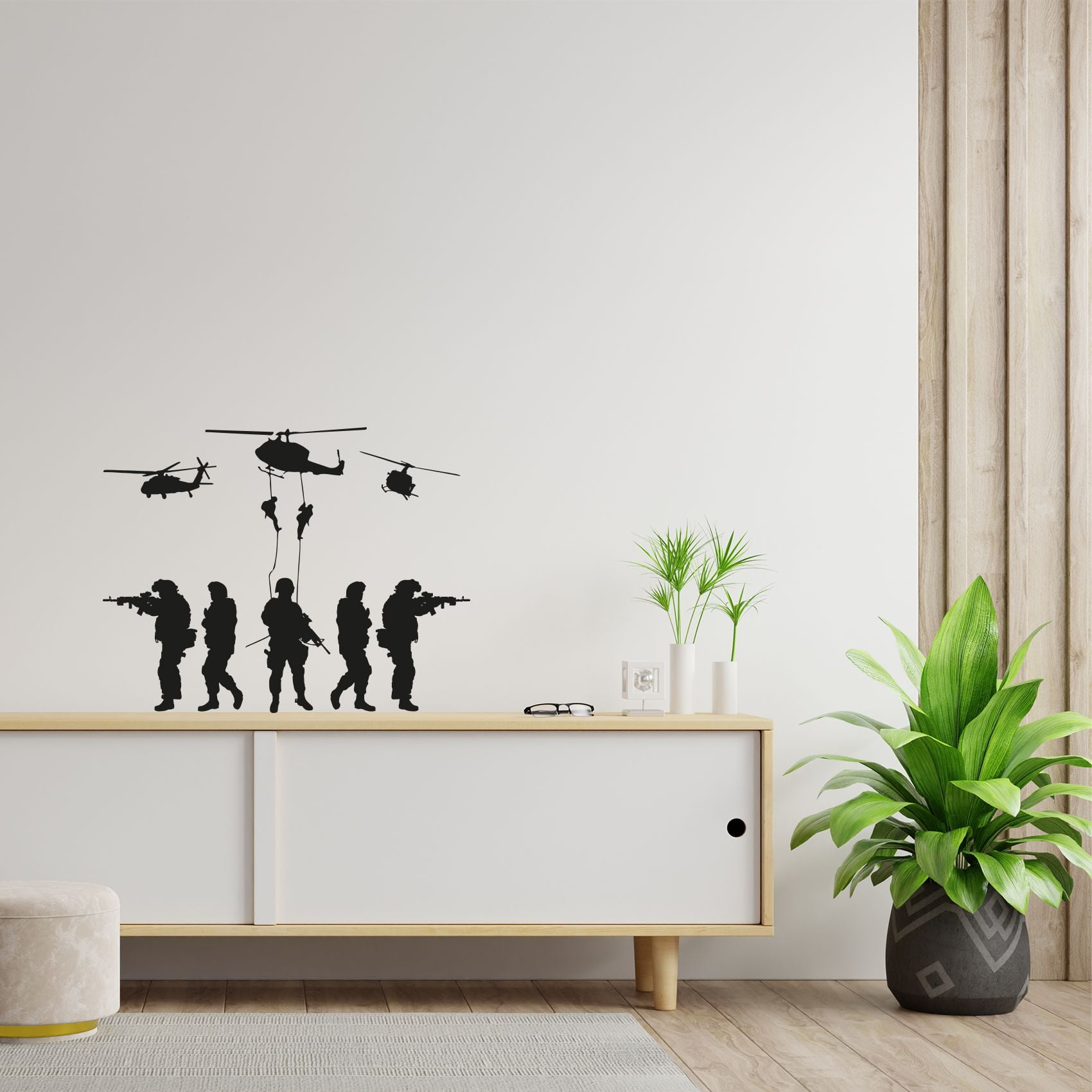 Combat Position Military Swat Team Army Men Soldier Wall Sticker Art ...