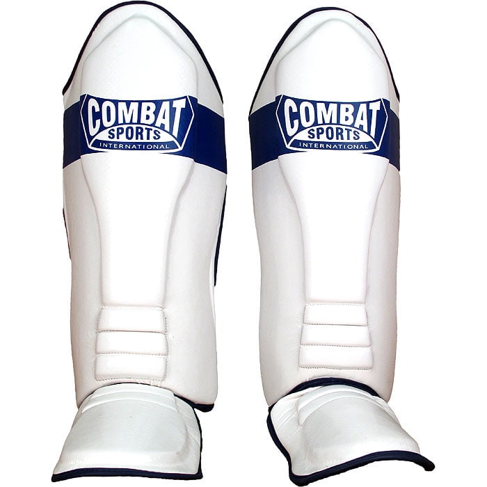 Combat Sports MMA Kickboxing Shin Guards Regular White - Walmart.com