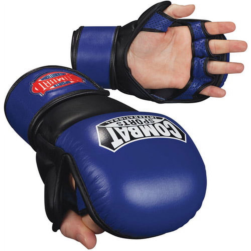 Free Shipping! Combat Sports MMA Training Gloves XLarge Blue Black ...