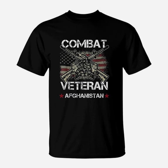 Combat Veteran Afghanistan Vet American Military Gift TShirt - Walmart.com