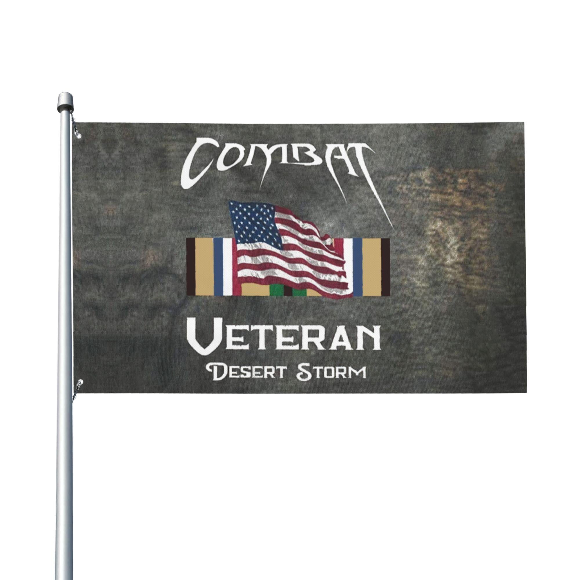 Combat Veteran Desert Storm Flags Garden Home Flag House Flags For ...