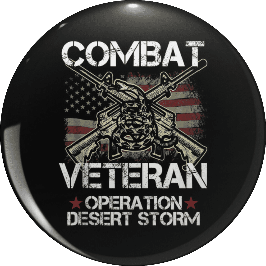 Combat Veteran Desert Storm Military Flag 4Th Of July Pin Lapel Pin Brooch Steel Pins Badge 0.75 ...