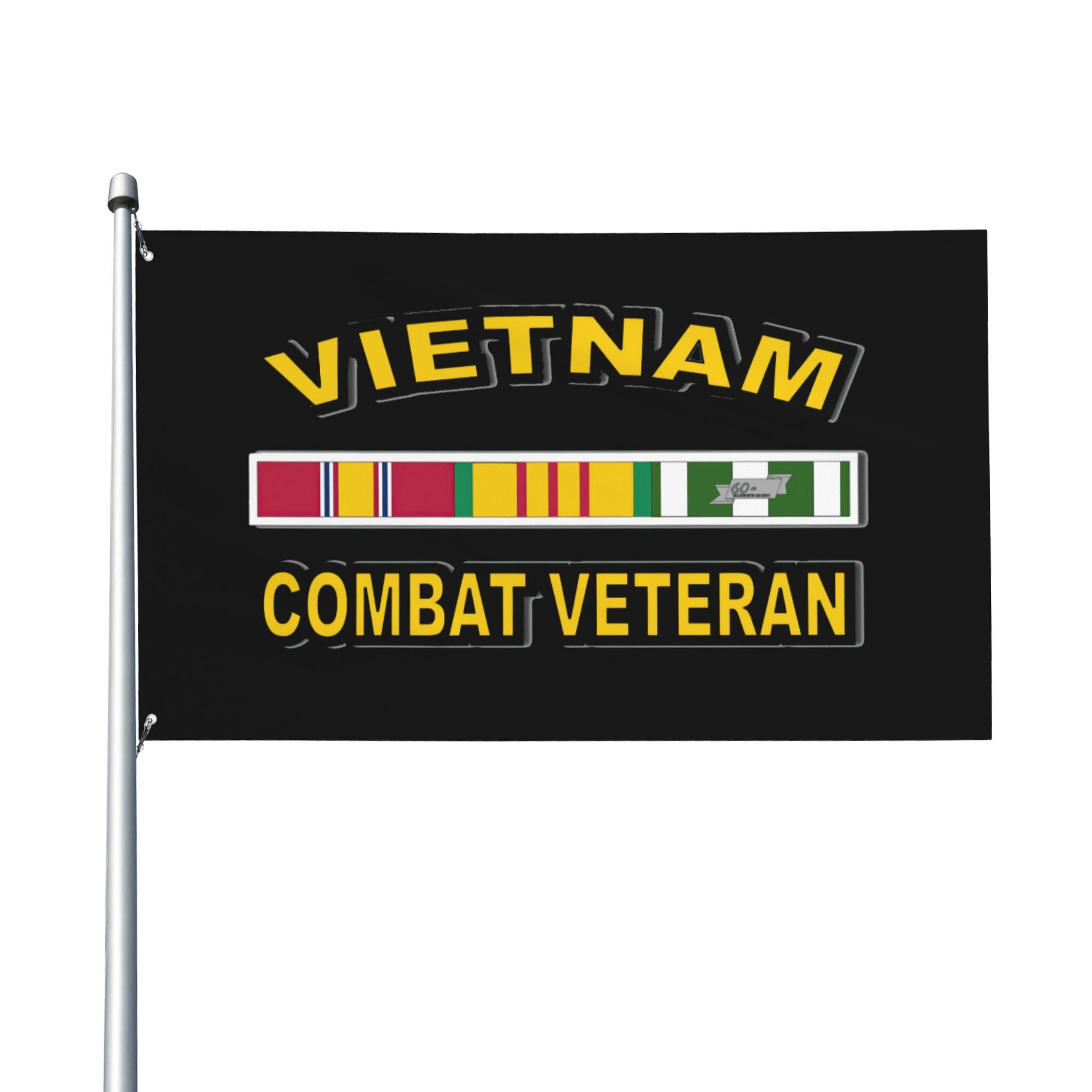 Combat Veteran Vietnam Ribbons Flag Built For Outdoor Use America ...