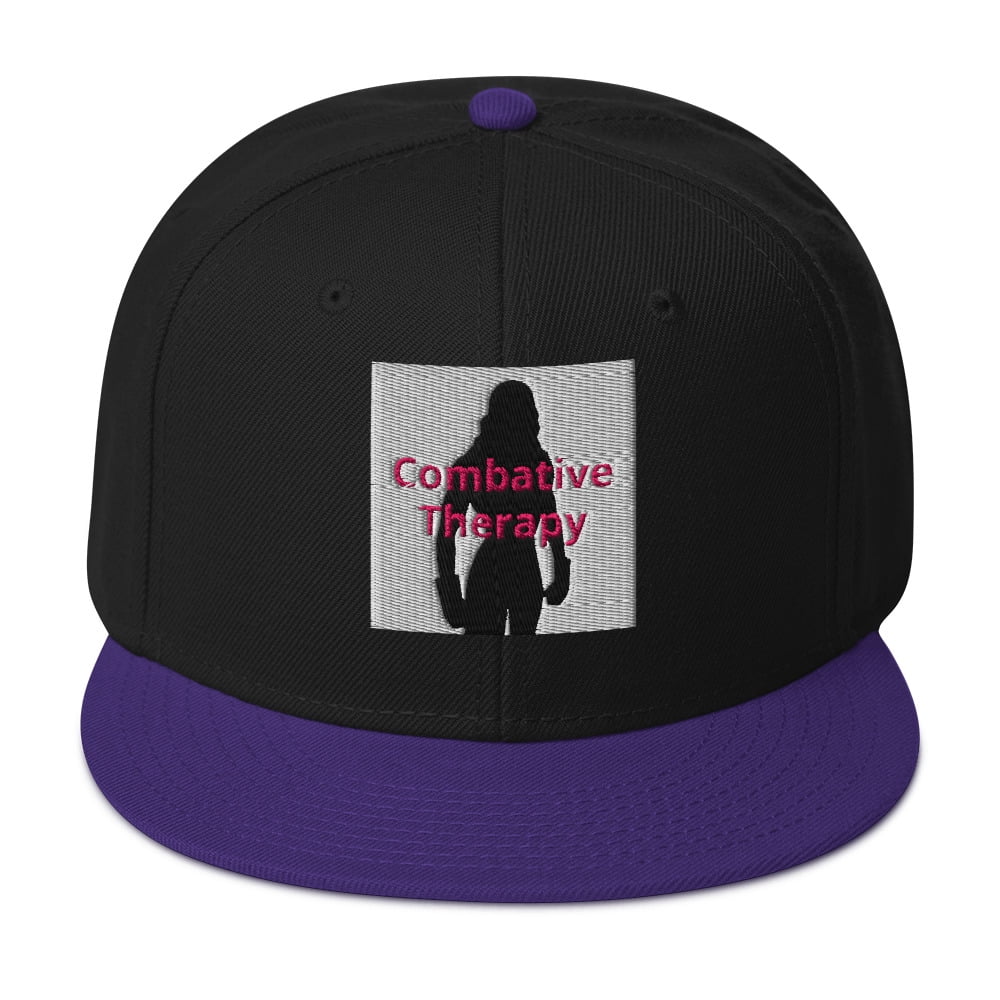 Combative Therapy Female Boxing Otto Snapback Hat (Purple / Black ...