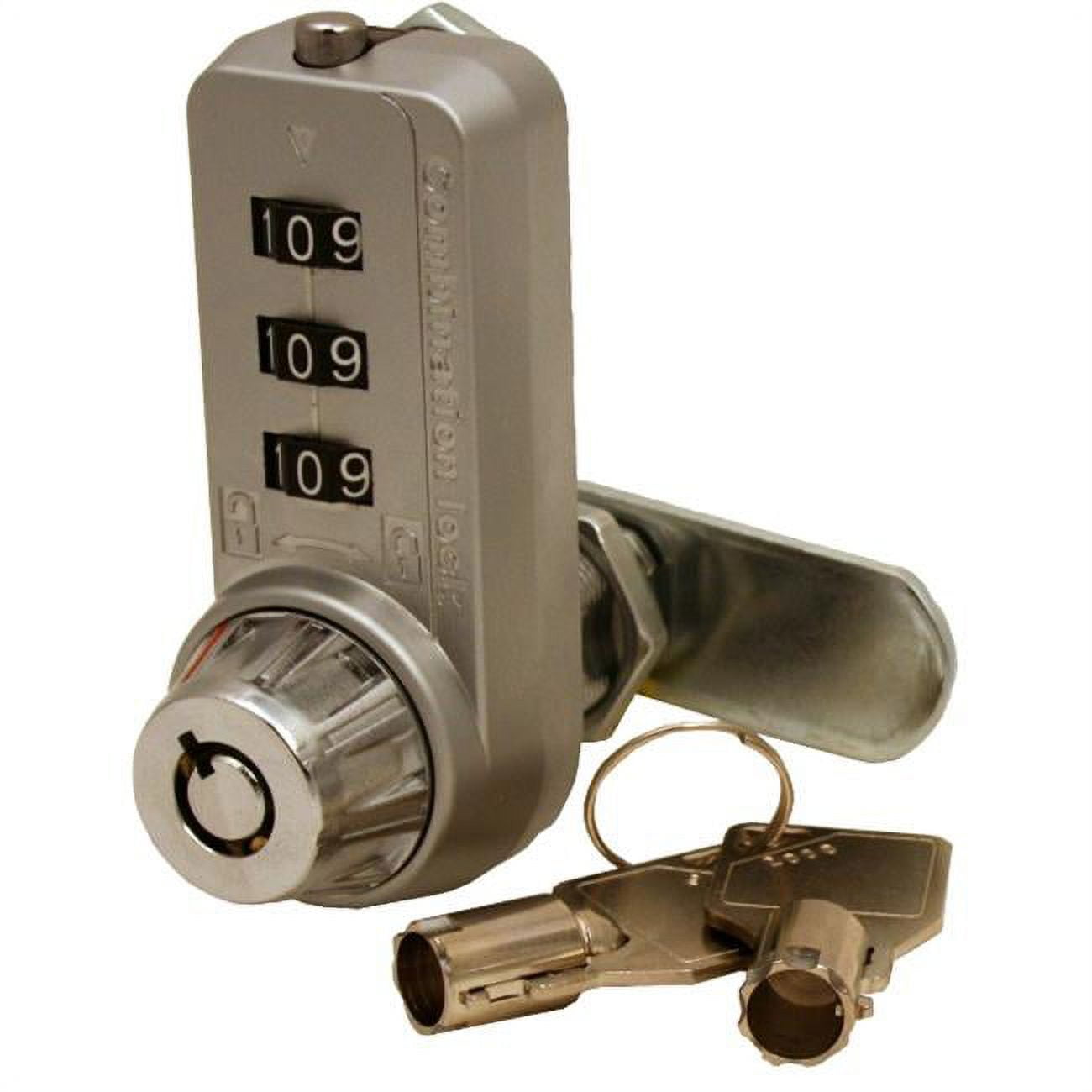 Combi-Cam Ultra 7440L-Key, 1.13 in., 3-Dial Lock, Chrome - Walmart.com