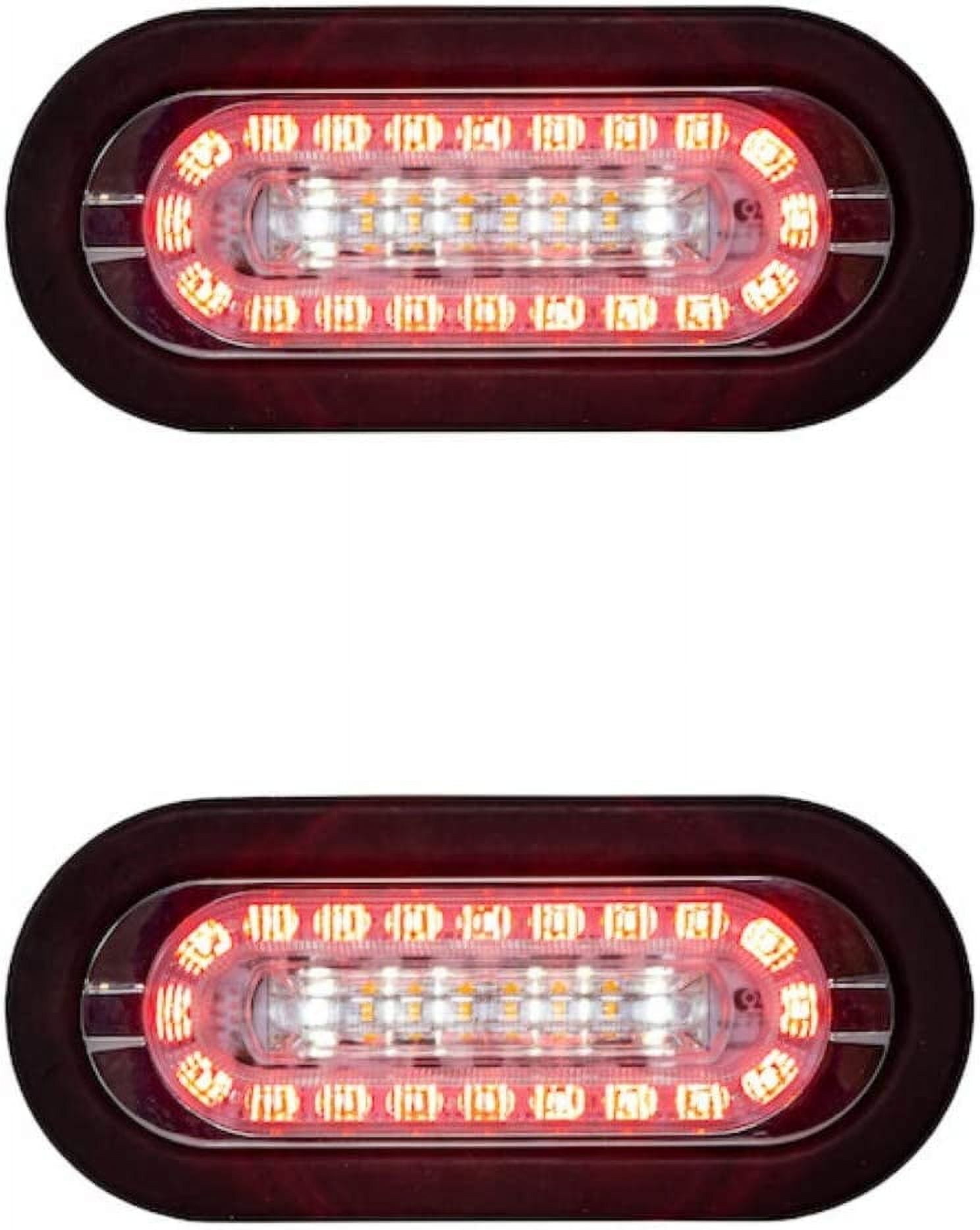 Combination 6 INCH LED Stop/Turn/Tail, Backup, and Strobe Light for Tow ...