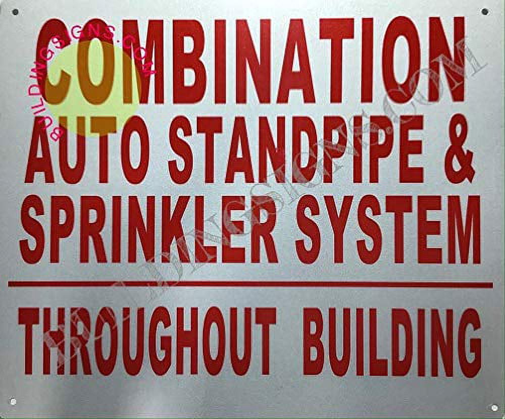 Combination AUTO Standpipe and SPRINKLERS System Throughout Building ...