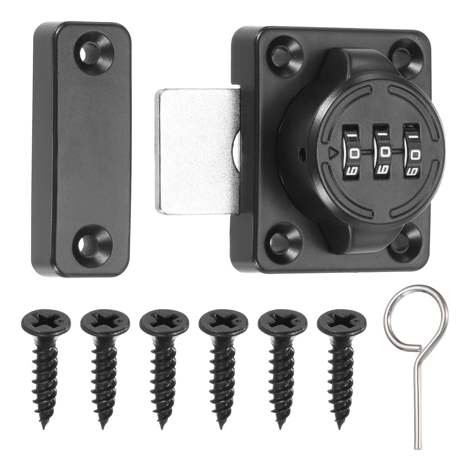 Combination Cabinet Lock, 3-Digit Password Cabinet Lock Zinc Alloy ...