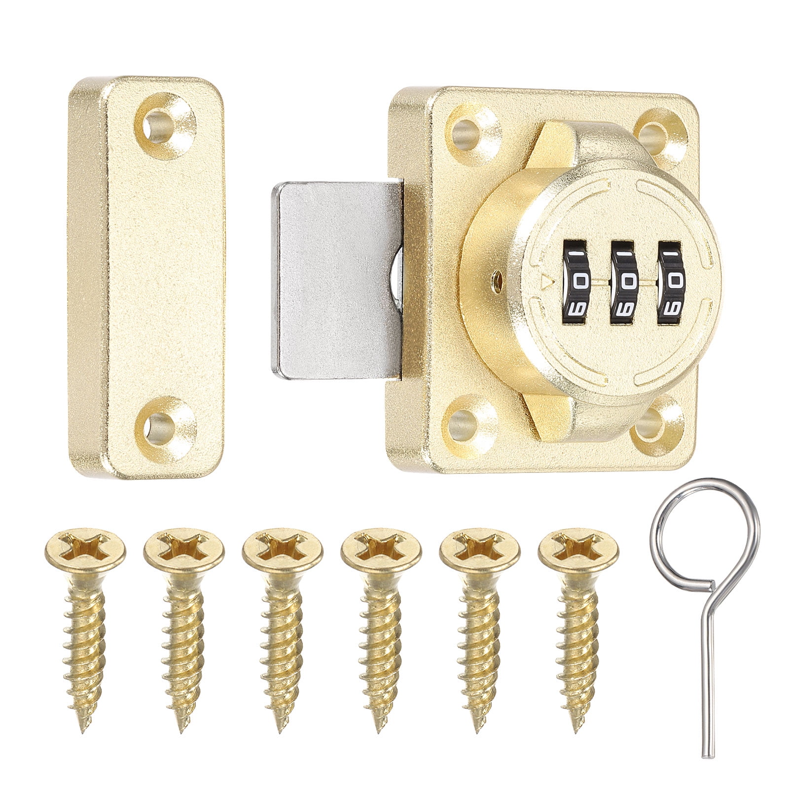 Combination Cabinet Latch,Mechanical Keyless Password Lock with Screw ...