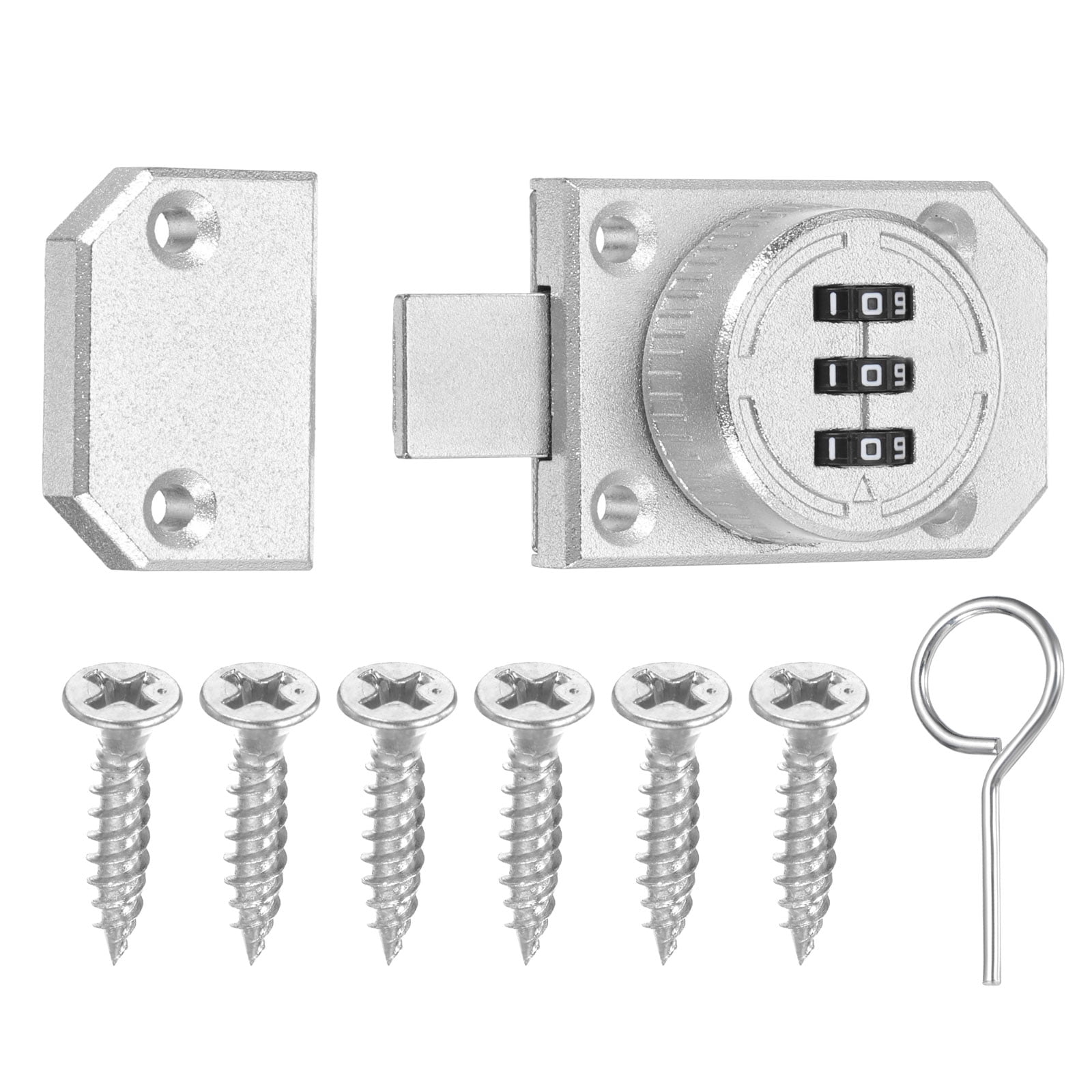 Combination Cabinet Lock, 3-Digit Password Cabinet Lock Zinc Alloy ...