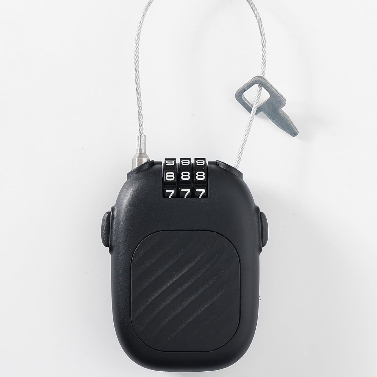 Combination Cable Lock, Cable Luggage Locks with Retractable Steel ...