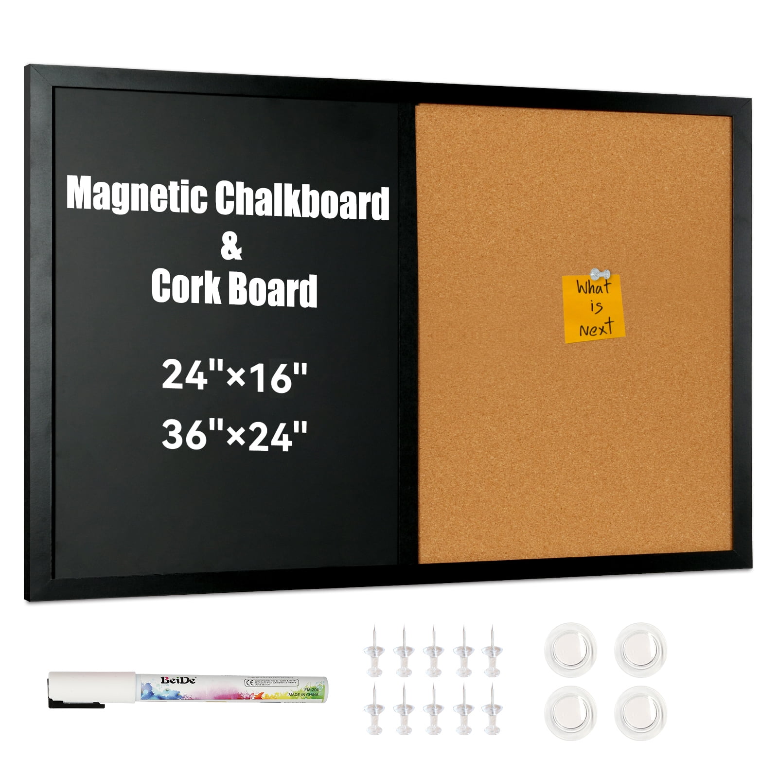Customer reviews for Combination Chalk and Cork Board 36" x 24 ...
